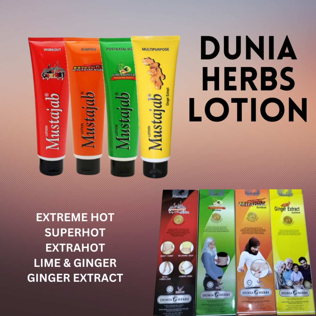 DUNIA HERBS MUSTAJAB LOSYEN (65ml & 130ml) | Shopee Malaysia