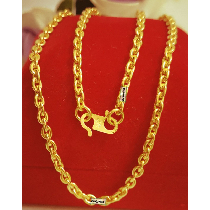 💋 COP 916 / 999 PERSIS ORI 💋 EMAS BANGKOK RANTAI LEHER SAUH 💋 | Shopee Malaysia