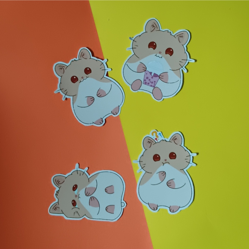 Sticker - Die Cut Sticker (Felix the Hamster) | Shopee Malaysia