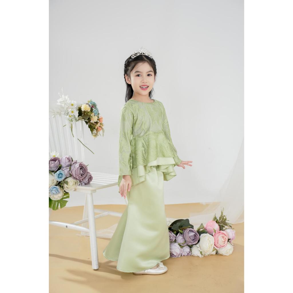 Baju Kurung Peplum Budak - Bajuraya 2024 Girl / Kids - Ribbon - 2-12 Tahun - Cool Elves KG200 ...