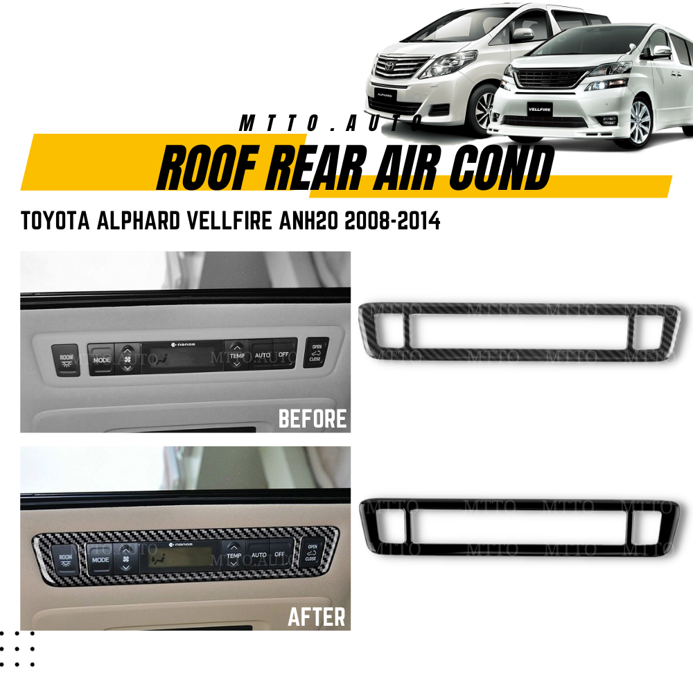 MTTO Toyota Alphard Vellfire ANH20 2008-2014 Interior Car Roof Rear Air ...