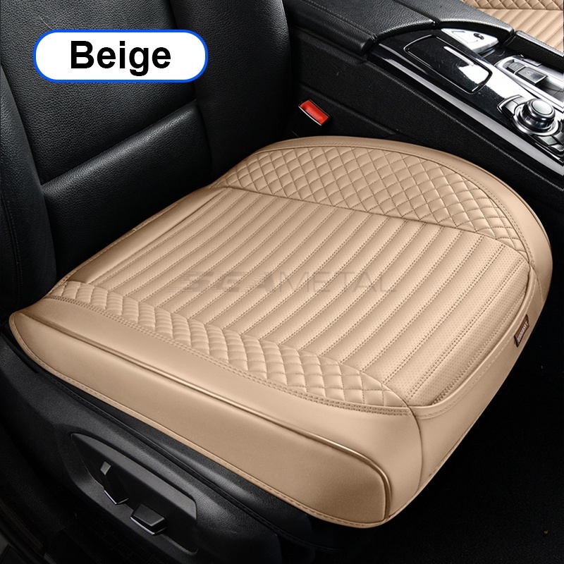 Seametal Nappa Leather Car Seat Cover Breathable Anti Slip Mat Four
