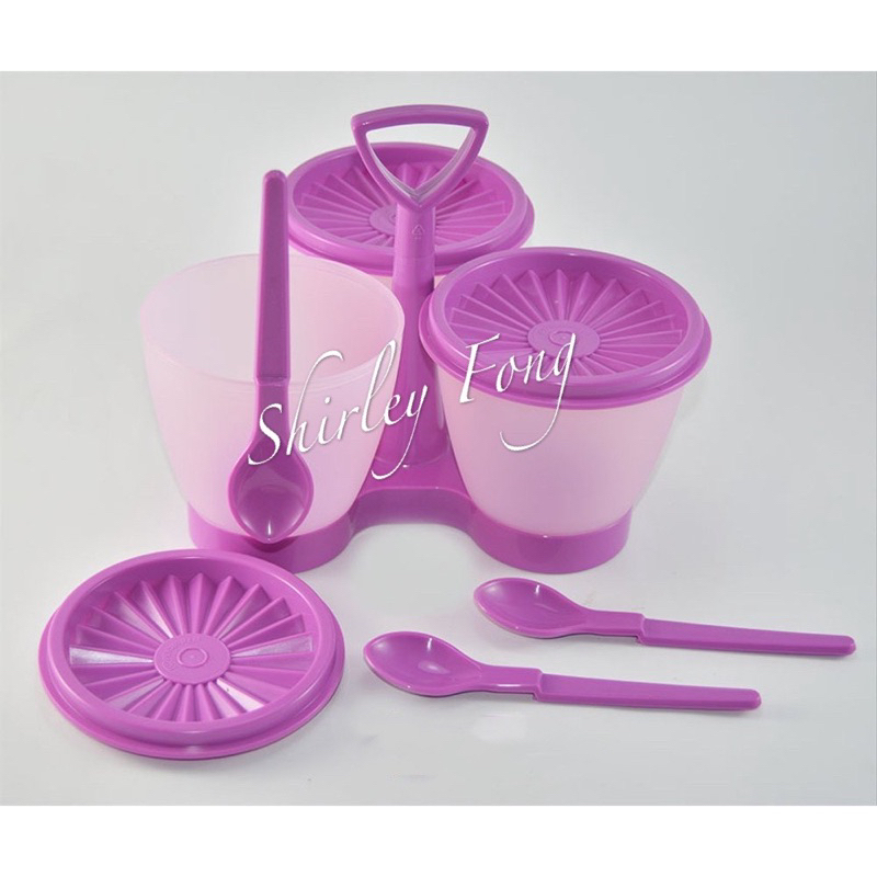 Tupperware Condimate with spoon / Condimate Buddy Duo | Shopee Malaysia