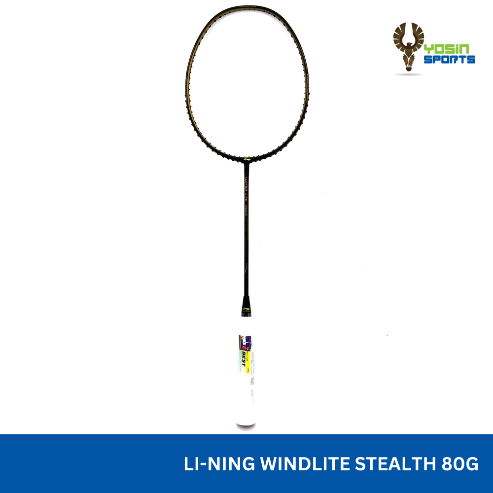 Li-Ning Windlite Stealth 80G badminton racket + string & grip | Shopee ...