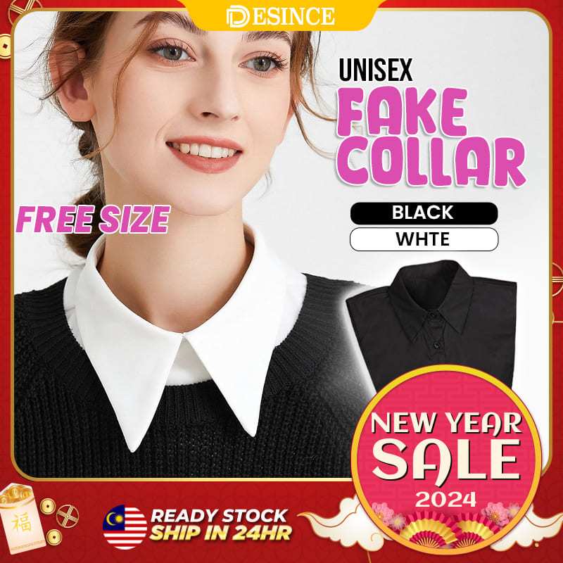 🇲🇾 DESINCE Fake Collar Unisex Fake Shirt Collar Detachable Collar Men ...