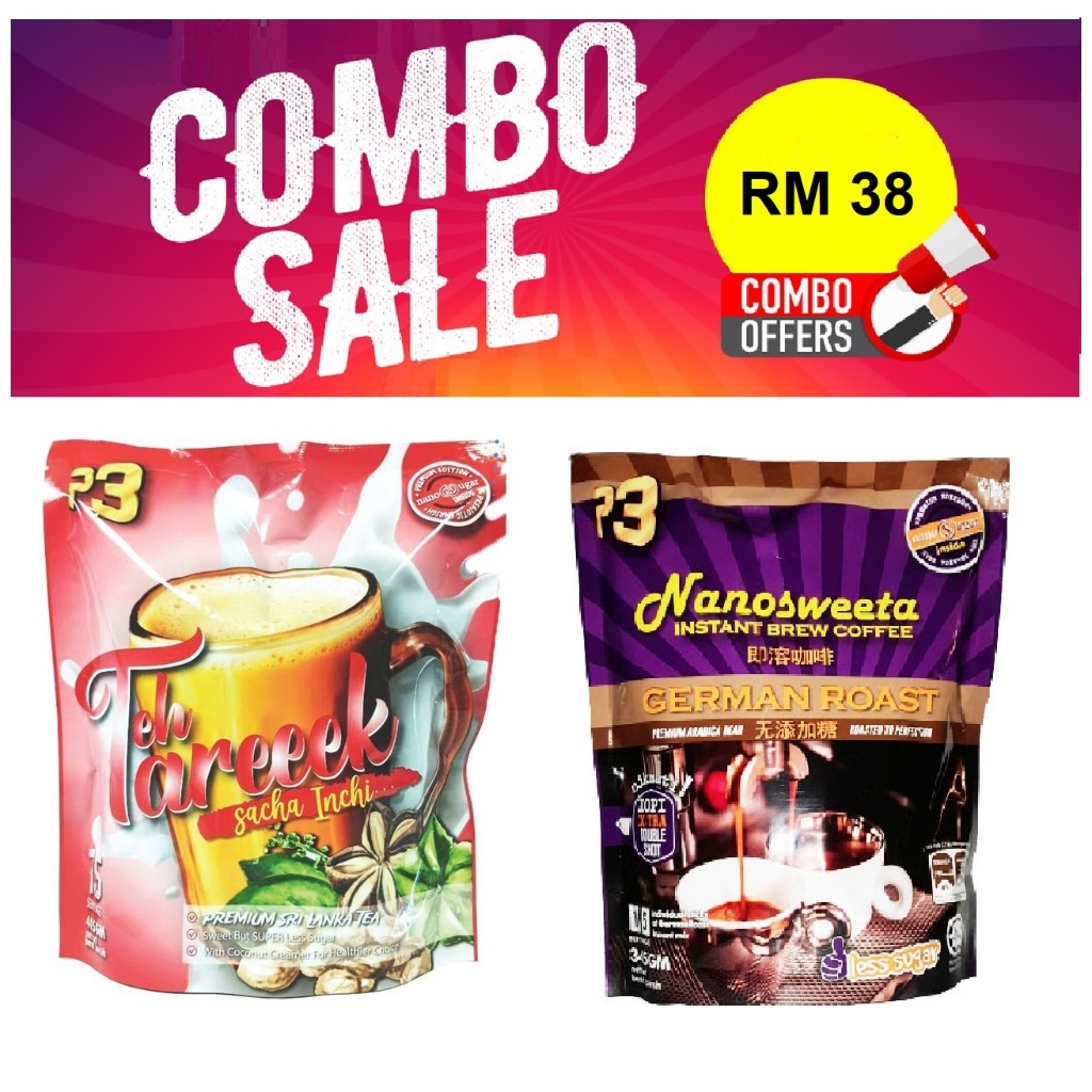 P3 Teh Tareeek Sacha Inchi p3 teh tarik (27gm X 15 Sachets) & P3 Coffee ...