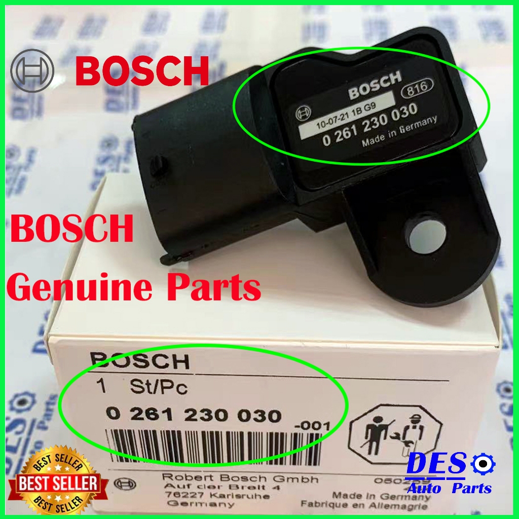 Brand New BOSCH Map Sensor 0261230030 PROTON BLM, EXORA, FLX MAP SENSOR ...