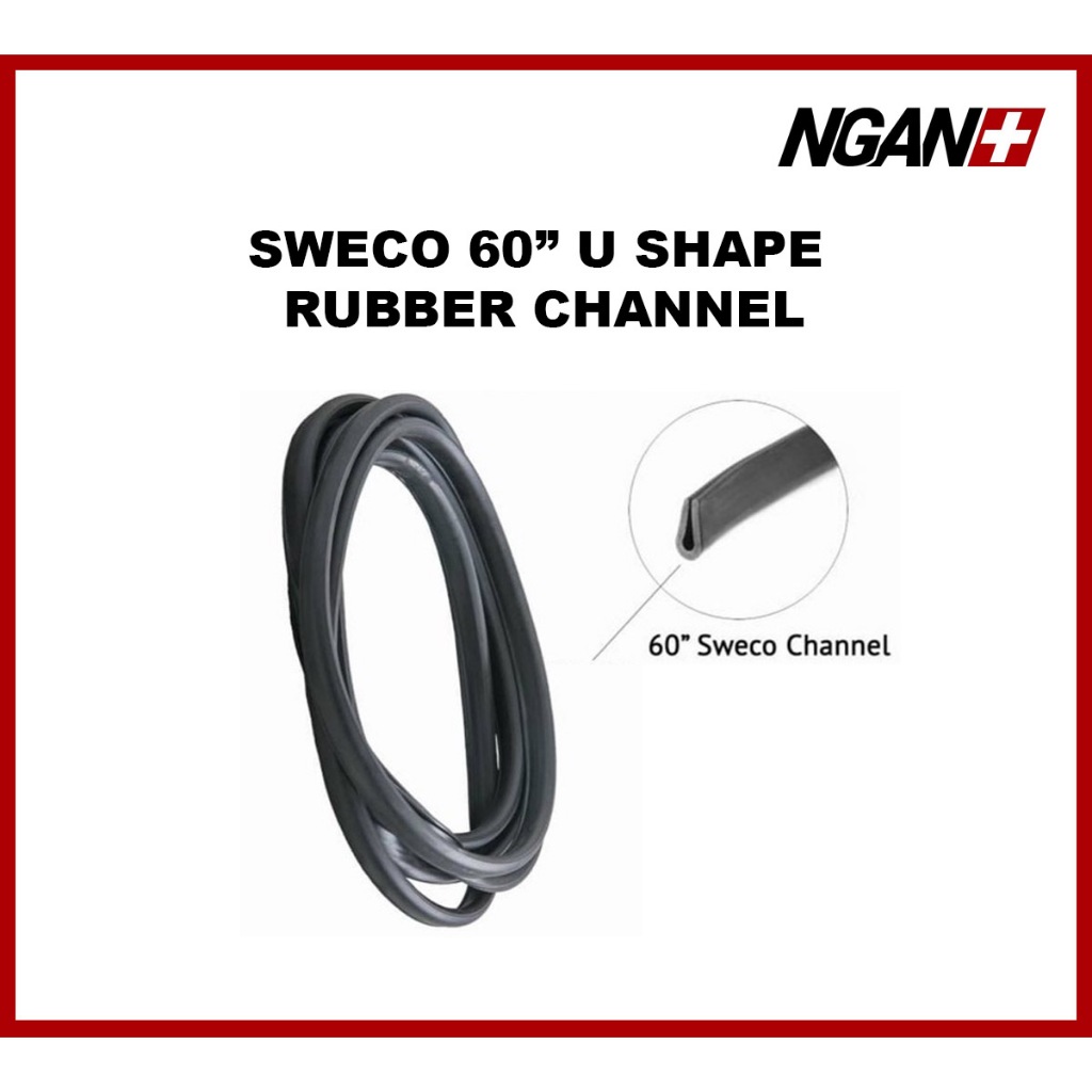 SWECO Packing SIZE 60" U shaped Rubber channel, EPDM rubber strip ...