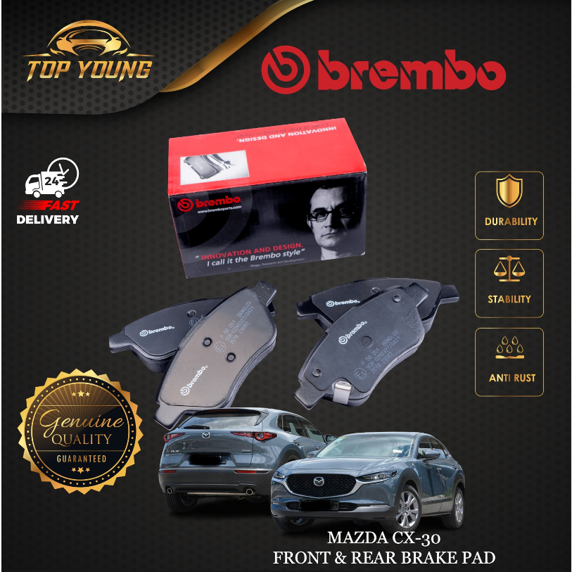 BREMBO MAZDA CX30 CX-30 FRONT OR REAR BRAKE PAD 100% ORIGINAL | Shopee ...