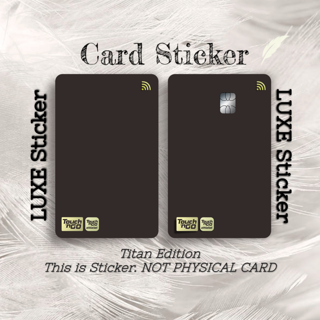 TITAN SERIES Limited Edition TNG Card Sticker / ATM Card / MASTER ...