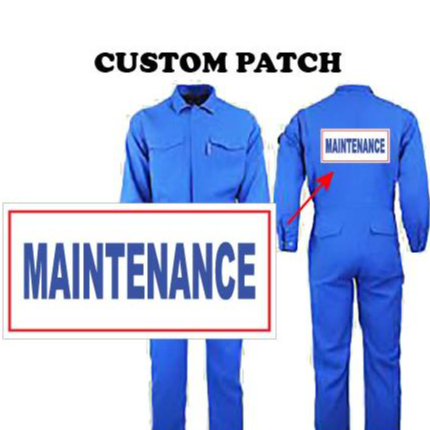 CUSTOM BACK PATCH FOR WORKWEAR COVERALL UNIFORM (CAN FOLLOW YOUR OWN ...