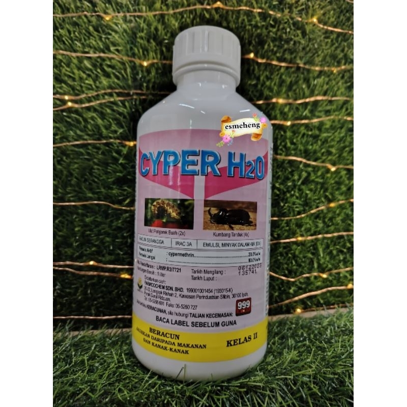 1L Cyper H20 Cypermethrin 20% / Kesing / Kutu Beruang / Padi / Kacang ...