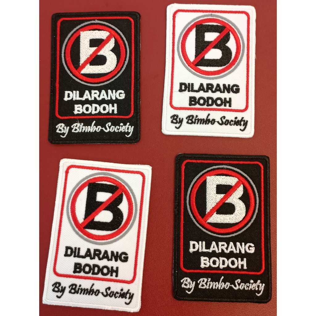 Dilarang Bodoh Custom Patch | Shopee Malaysia