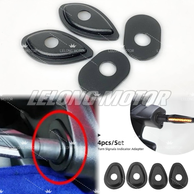 1SET 4PCS Motorcycle Turn Signal Indicator Adapter Spacers for yamaha ...