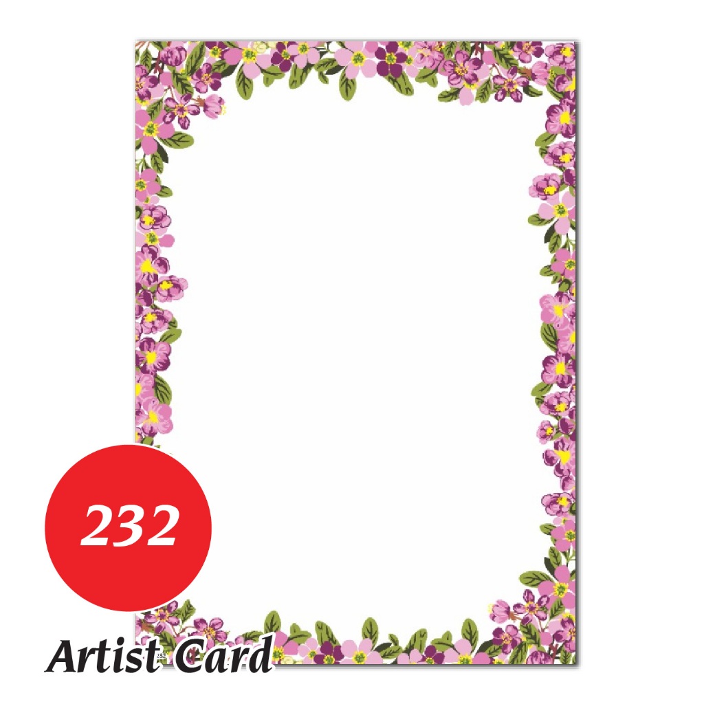 A4 Artist Card | A4 Fancy Artist Card | A4 Folio Card | Fancy Card ...