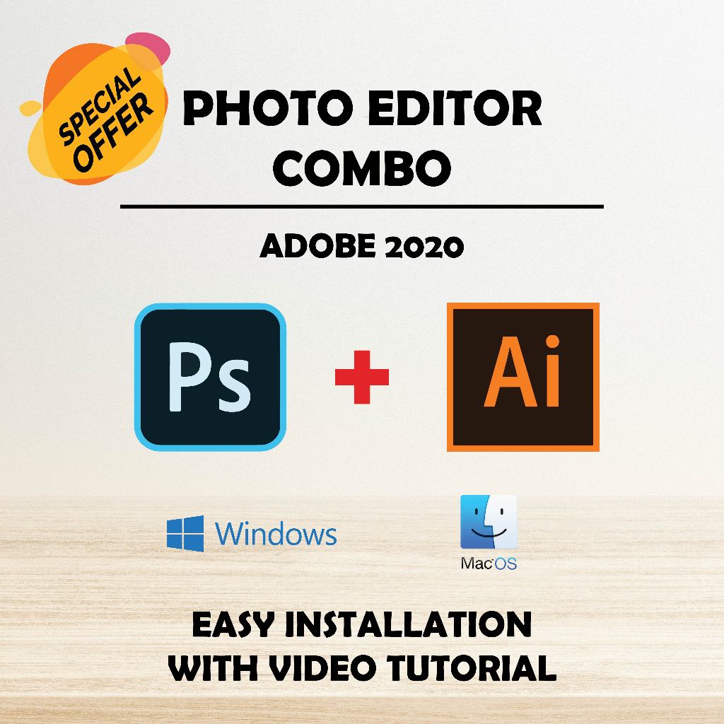 PHOTO EDITOR COMBO ADOBE 2020 | Shopee Malaysia