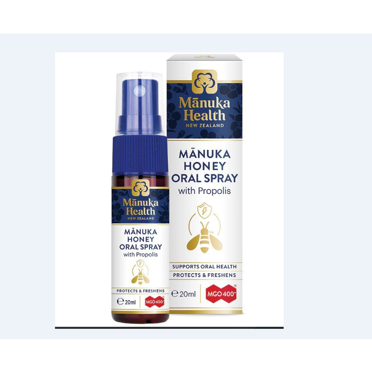 Manuka Health Manuka Honey (MGO400+) & Propolis Oral Spray (20ml ...