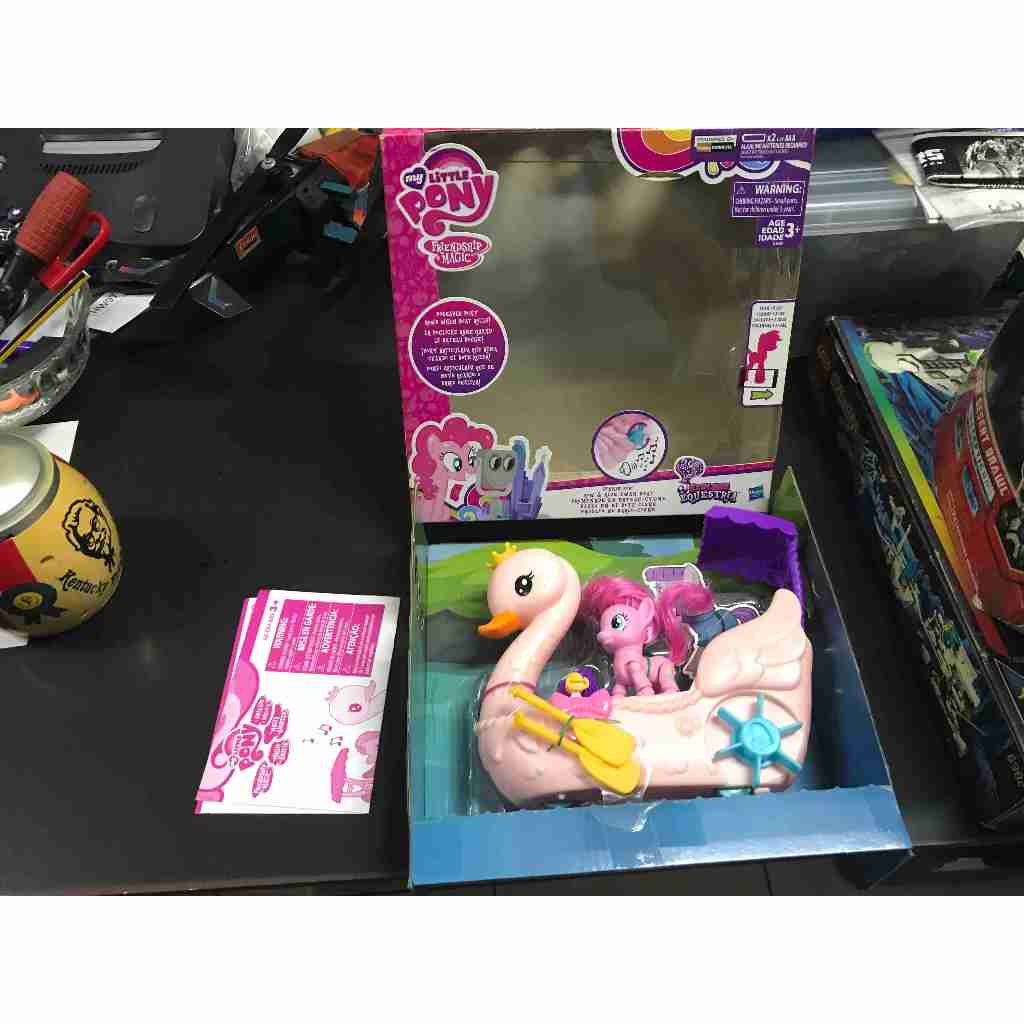 USED Hasbro My Little Pony Pinkie Pie Row and Ride Swan Boat | Shopee ...