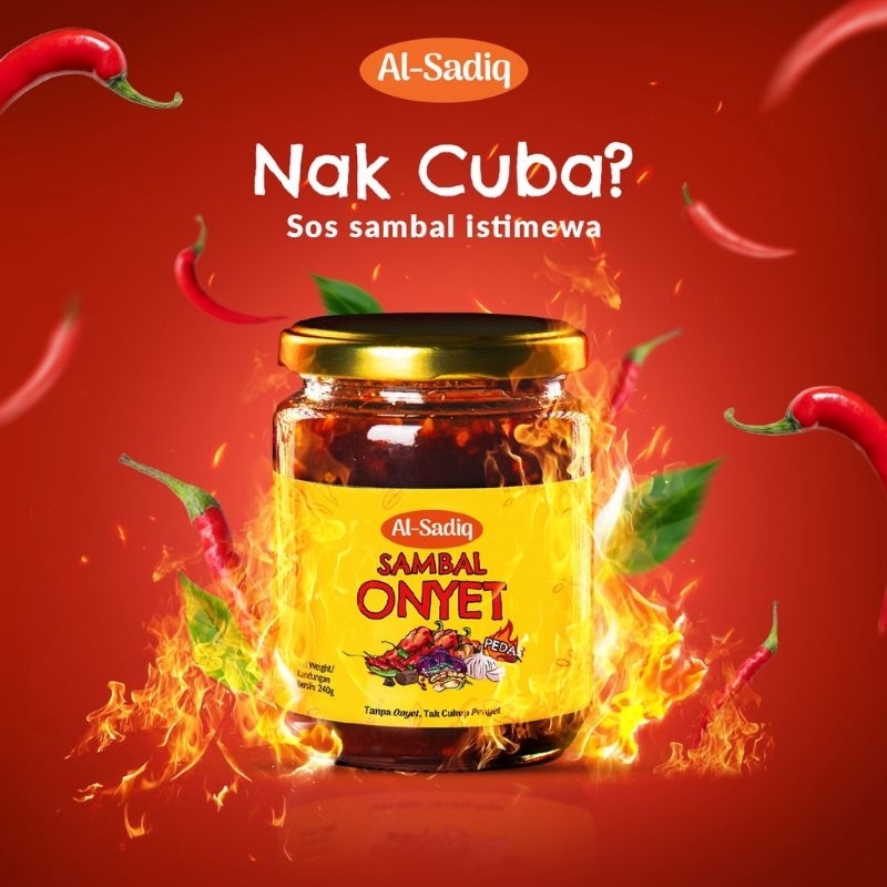 SAMBAL ONYET BY AL-SADIQ SAMBAL NYET BERAPI | Shopee Malaysia