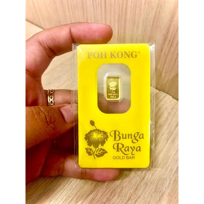 Bunga Raya gold bar 1g Poh Kong | Shopee Malaysia