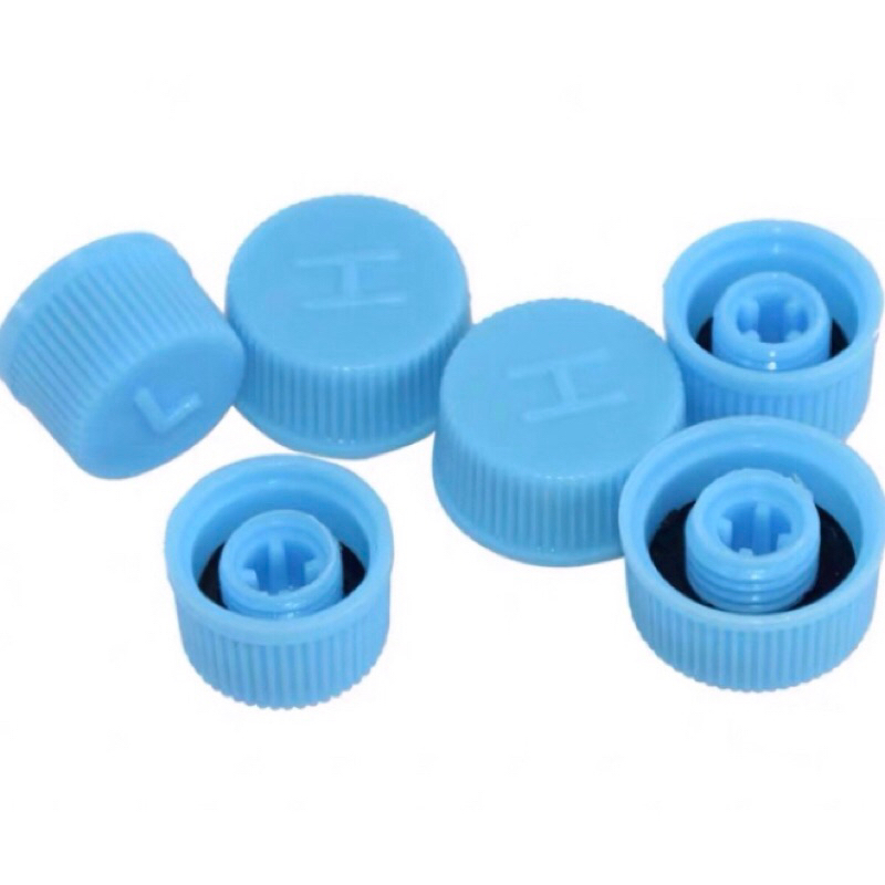 Car Aircond Cap ac Inlet Outlet High Low Valve Caps Plastic Cover ...