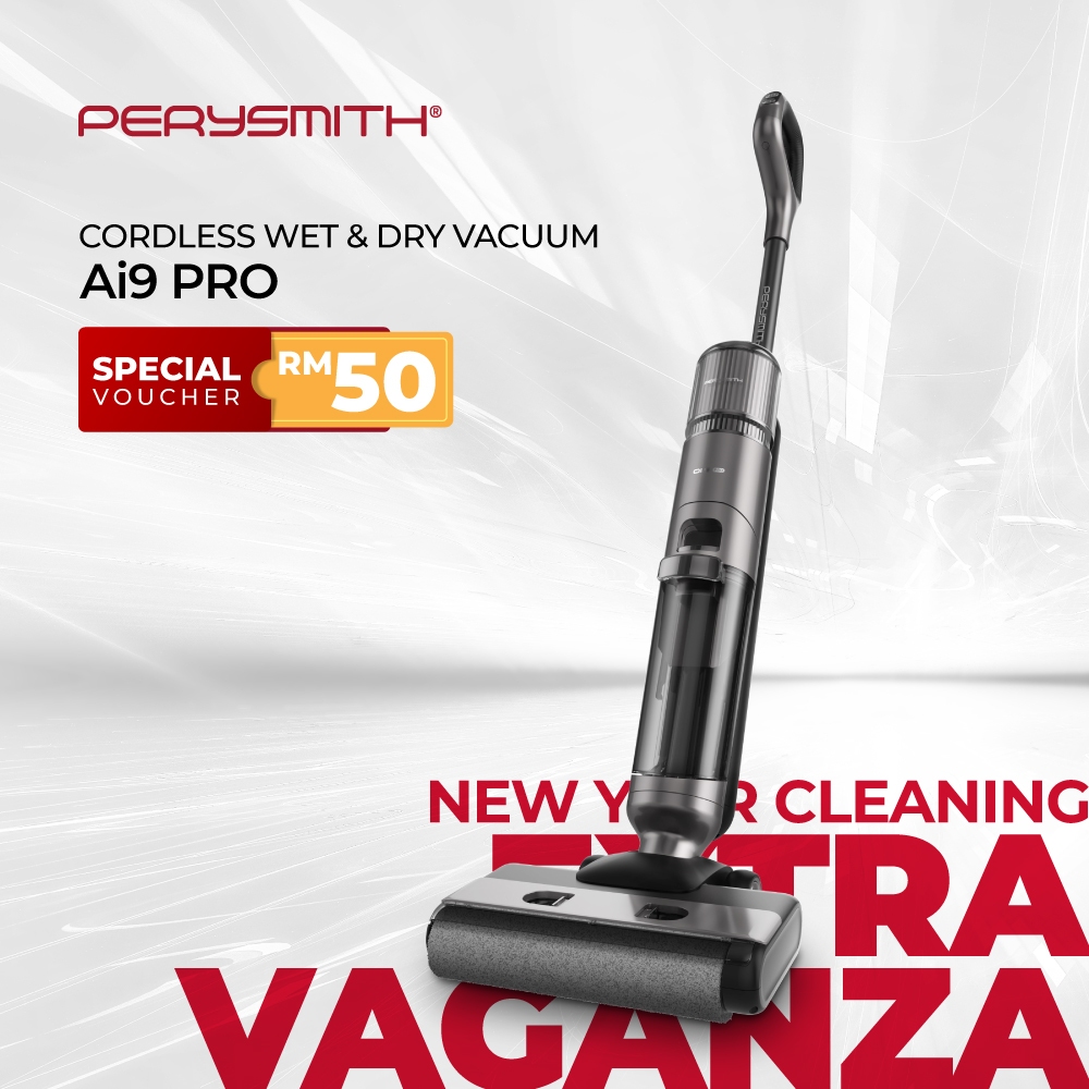 PerySmith Smart Cordless Wet & Dry Vacuum Cleaner Ai Series Ai9 Pro ...