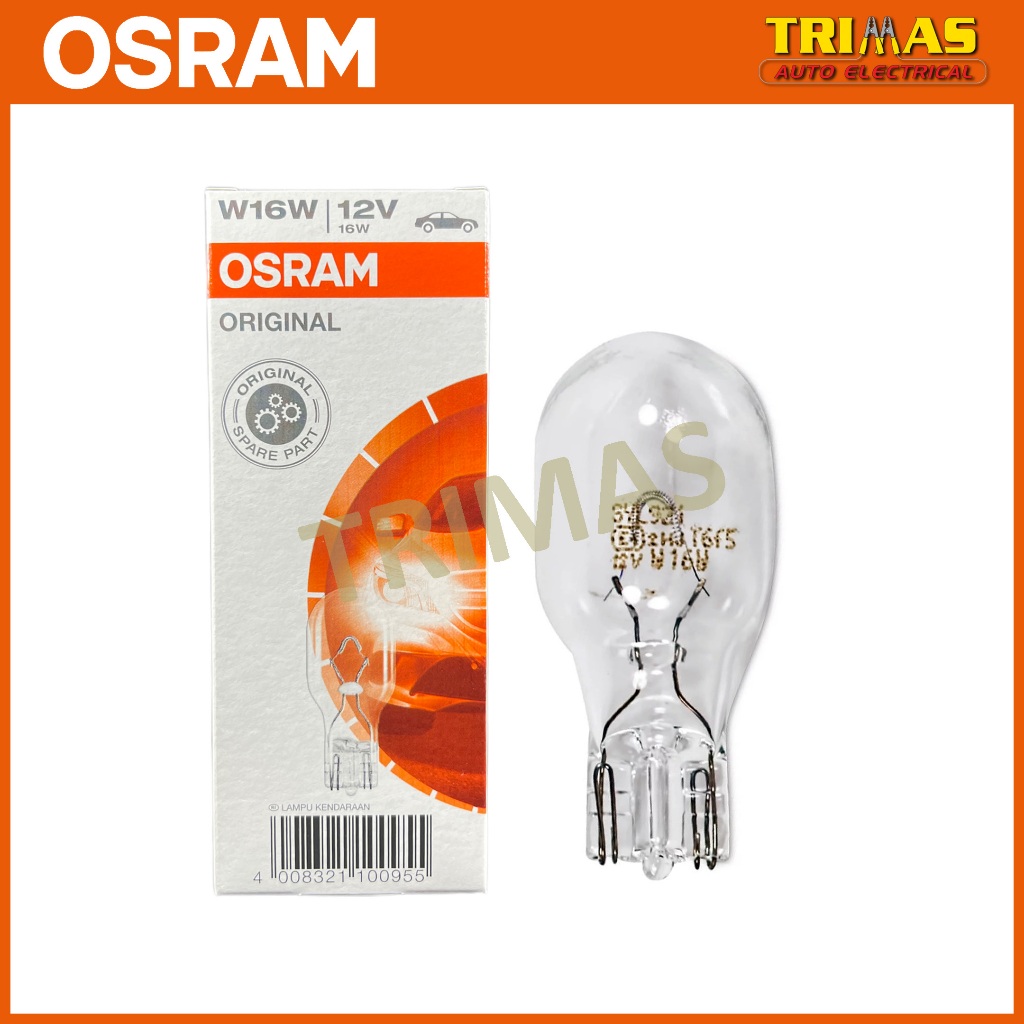 ORIGINAL Osram T15 W16W 921 Perodua Toyota Third Brake Parking Signal Reverse Bulb Mentol 12V ...
