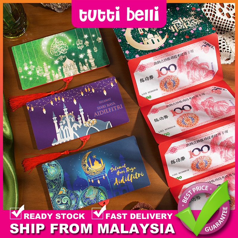 6 Slots Sampul Duit Raya Tarik Panjang Viral 2024 Kad Tebal | Shopee ...