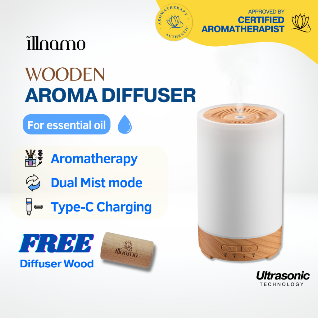 Illnamo Essential Oil Wooden Aroma Diffuser Essential Oil For ...