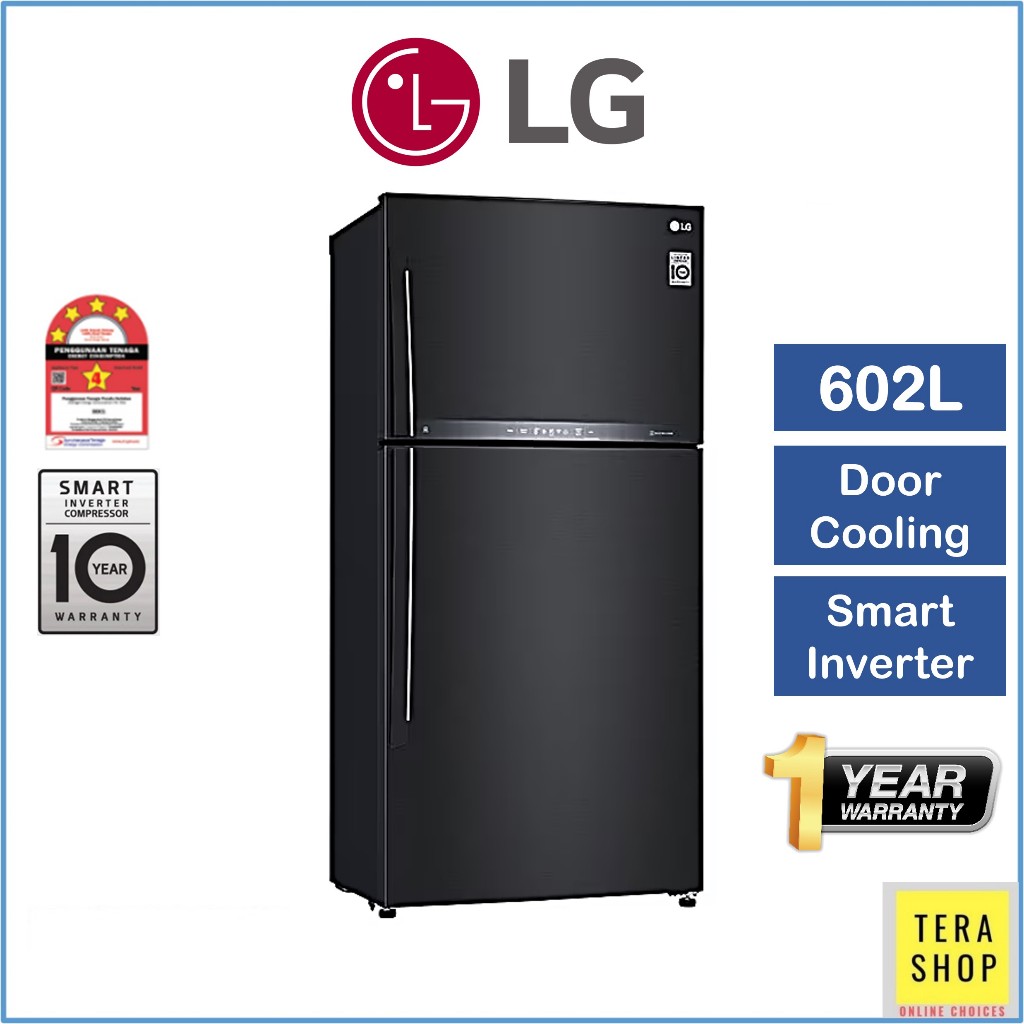 LG GR-H802HQHM 602L Inverter Refrigerator Peti Sejuk Fridge | Shopee ...