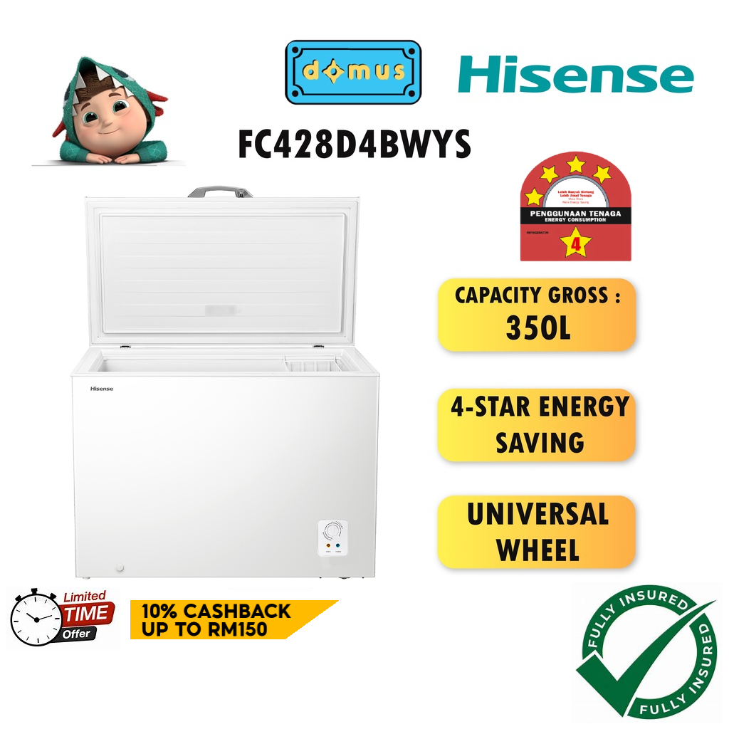 Hisense Chest Freezer 350L Peti Freezer Murah Deep Freezer Mini Peti ...