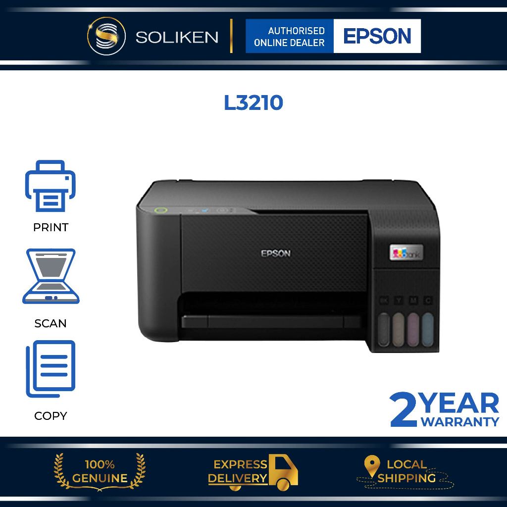 Epson EcoTank L3210 A4 All-in-One Ink Tank Printer Epson 003 Ink Epson ...