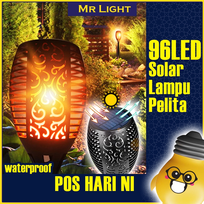 2026 Viral Lampu Pelita Solar Hari Raya Waterproof LED Light Kelip ...