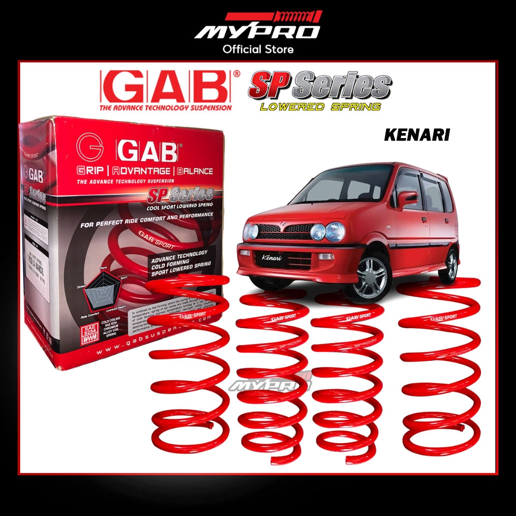 Best🔥GAB SP SPRING SPORT LOWERED PERODUA MYVI VIVA AXIA ALZA KELISA ...
