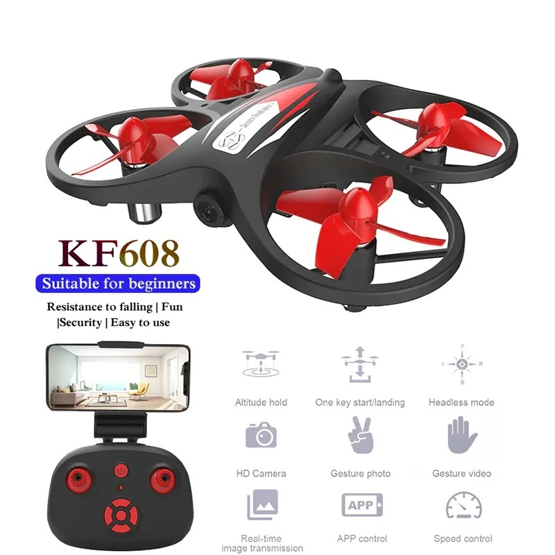 Upgraded kf608plus with camera KF608 Mini Drone Altitude Hold Headless ...