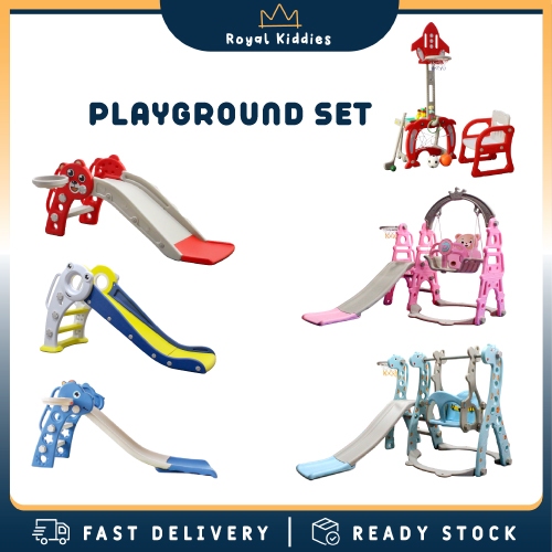 TOYS STREET SLIDE FAMILY PLAYGROUND GELONGSOR Slide And Basketball Hook ...