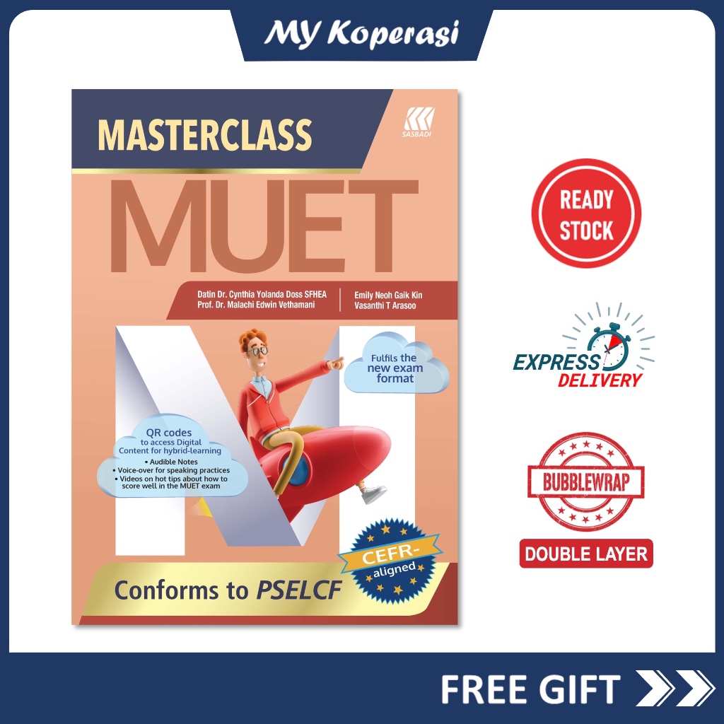 Masterclass MUET New Edition CEFR Aligned by Datin Dr. Cynthia Sasbadi | Shopee Malaysia