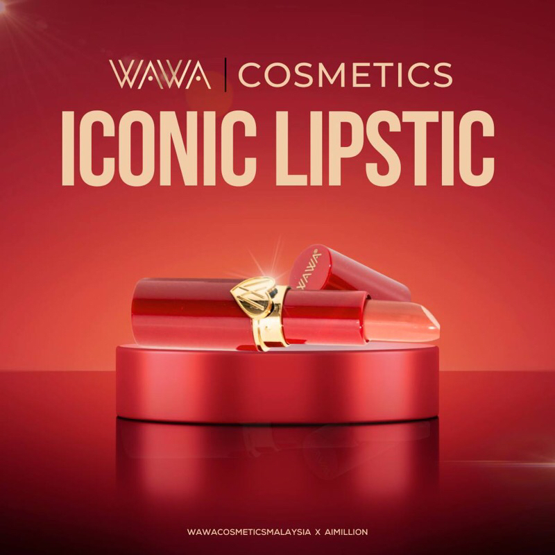 🔥 💯 ORIGINAL HQ 🔥 WAWA ICONIC LIPSTICK | ULTRA HYDRATING | Shopee Malaysia