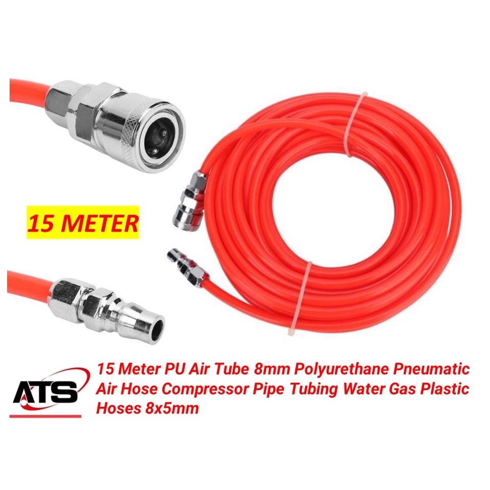 15 METER PU Air Tube 8mm Polyurethane Pneumatic Air Hose Compressor ...