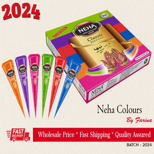 INAI NEHA COLOUR CONES BOX ISI 12KON WARNA WARNI BATCH 2024 | Shopee ...