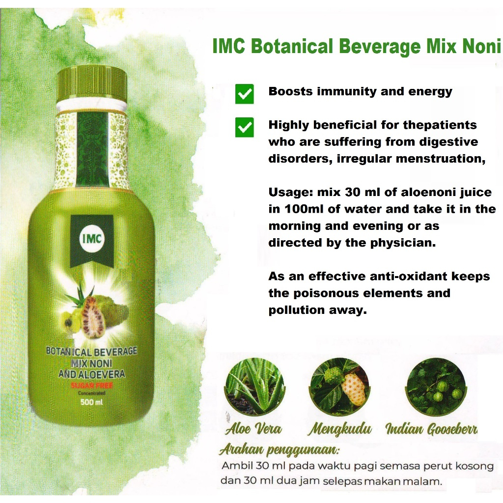 IMC Botanical Beverage Mix Noni and Aloevera imc minuman botani ...