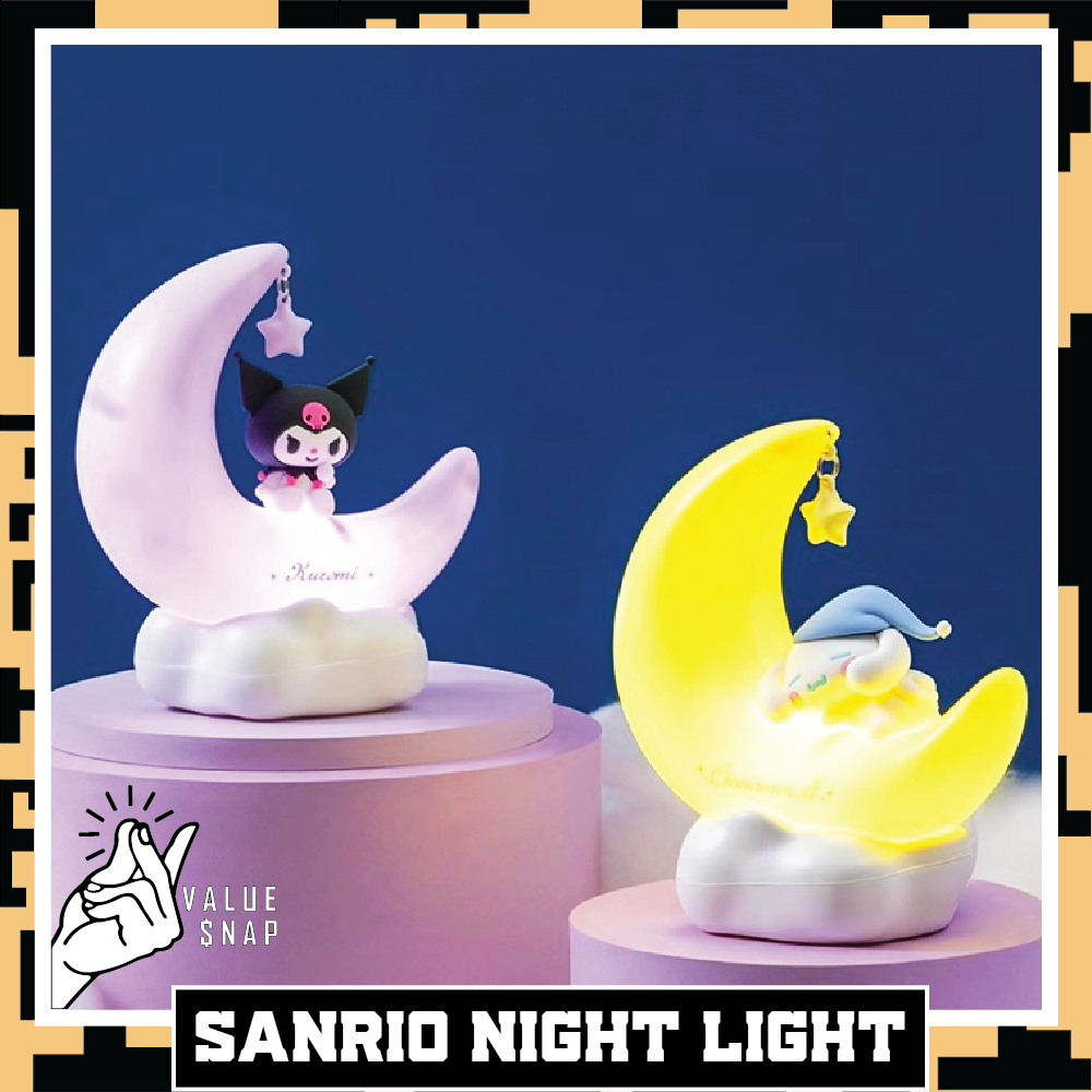Sanrio Night Light Luminous Pinch Light Decoration Gift Rechargeable 3 ...