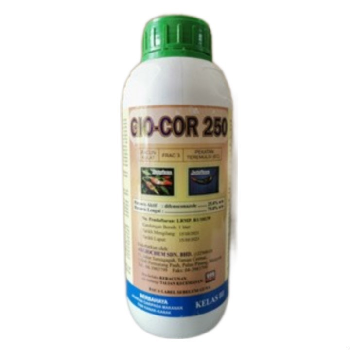 GIO-COR 250 1LITER Difenoconazole 23.58%/Hawar Daun Durian/ Antraknos cili/Racun Kulat | Shopee ...