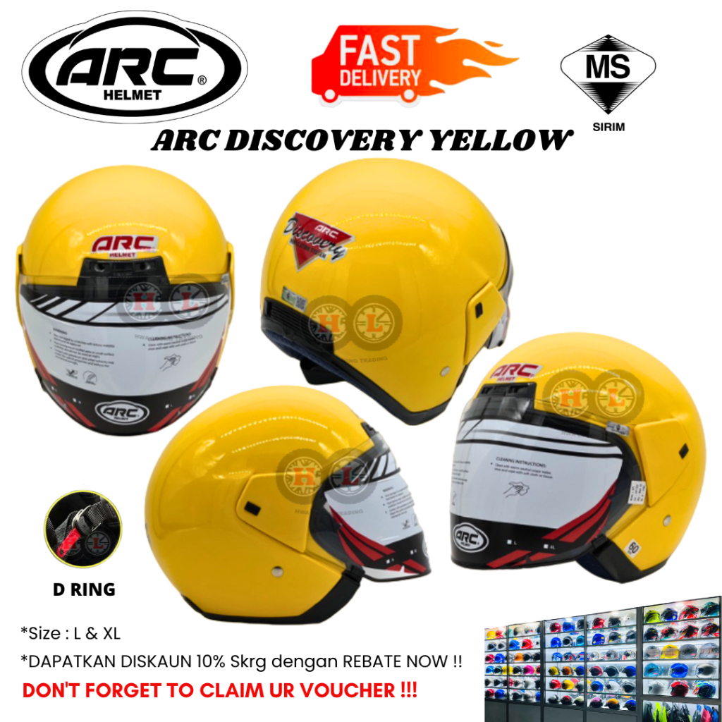 ARC DISCOVERY HELMET ARC FIBERGLASS ORIGINAL ( HELMET ARC DISCOVERY ...