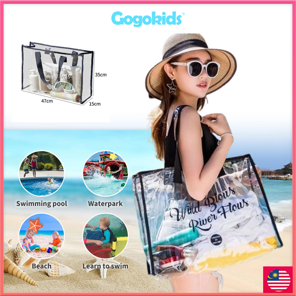 PVC Large Capacity Large Waterproof PVC Clear Handbag Shoulder Hand ...
