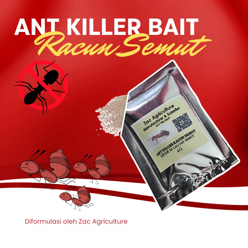 Serbuk Racun Semut 4g by Zac Agriculture / Ubat Semut / Serbuk Umpan ...
