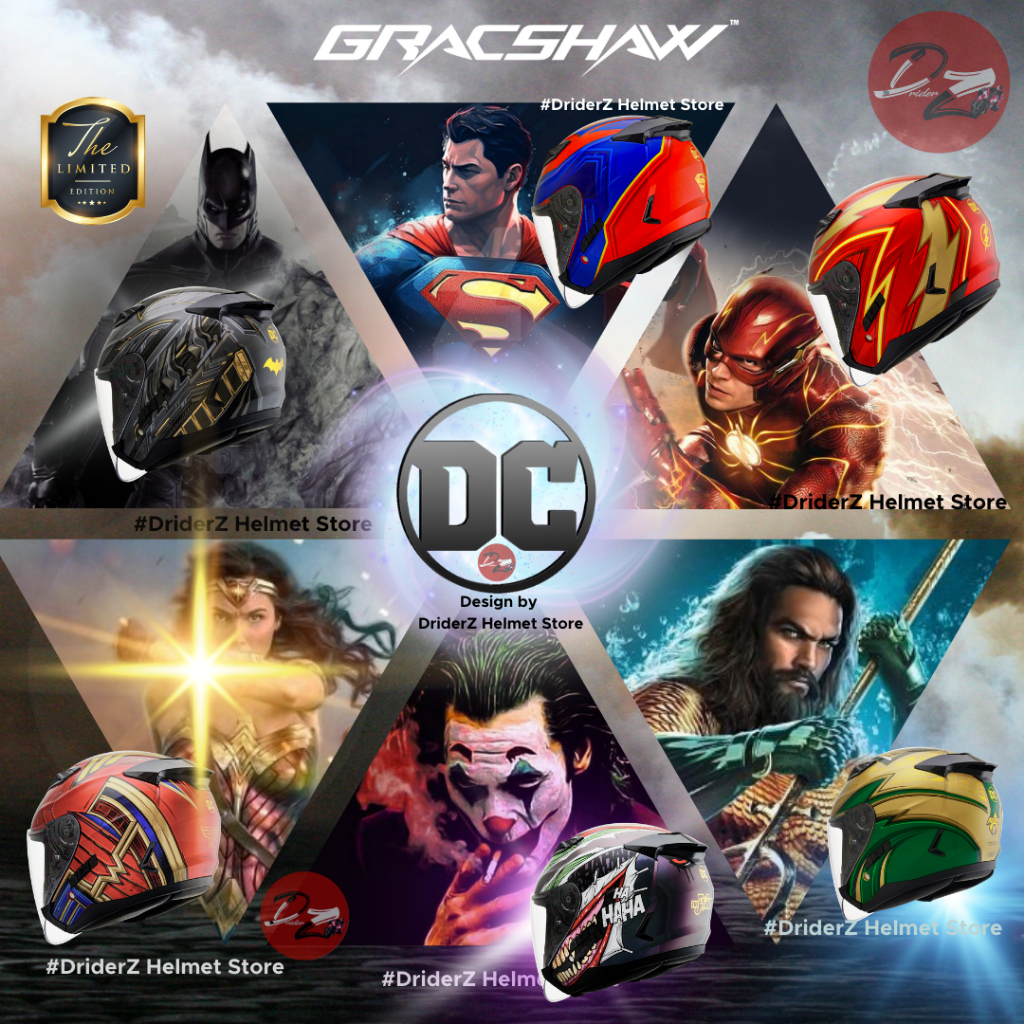 [SOLD OUT] Gracshaw Gennex G535 DC Helmet Limited Edition Superman ...