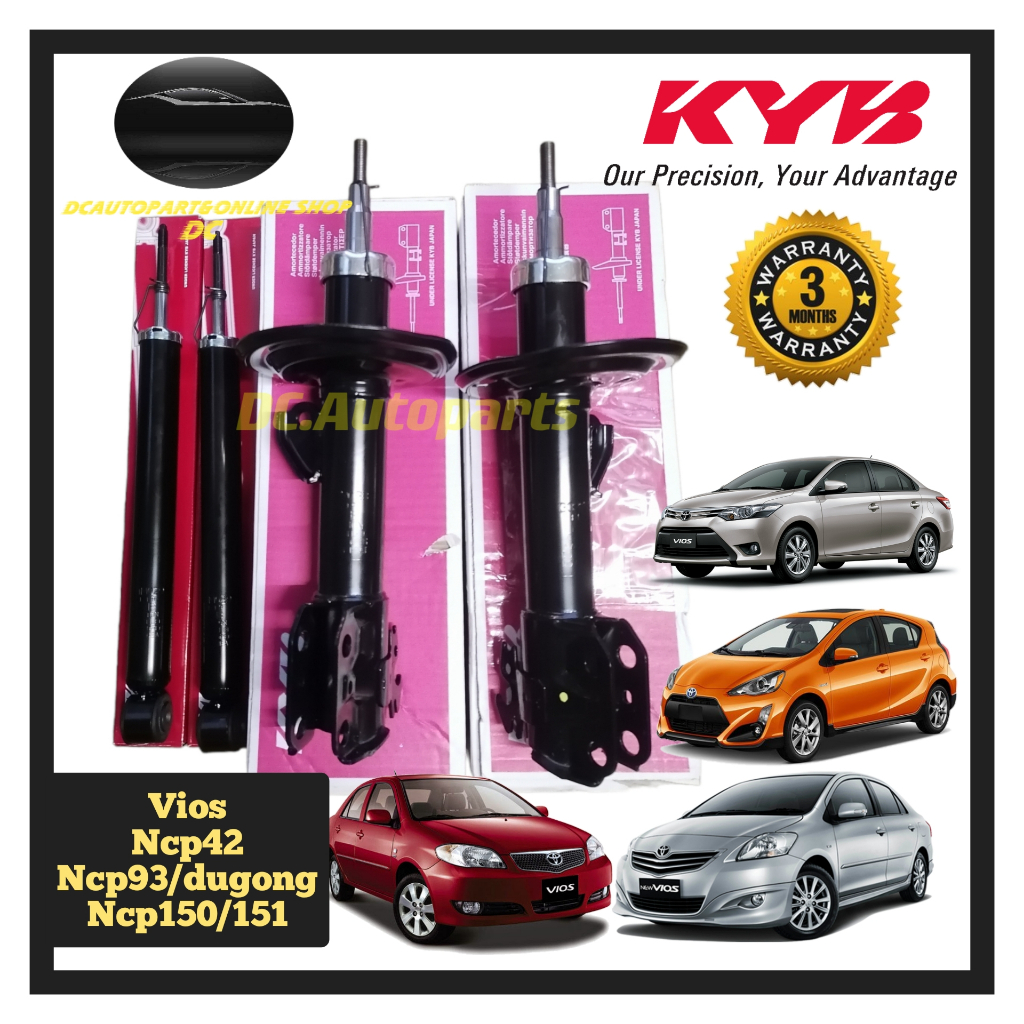 ORIGINAL KAYABA KYB TOYOTA VIOS NCP93 NCP91 YARIS PRIUS C NCP42 NCP150 NSP151 FRONT / REAR SHOCK ...