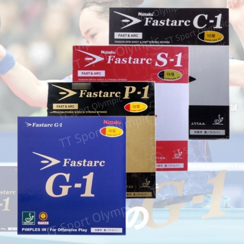 Nittaku Fastarc G1 P1 C1 S1 Z2 High Quality Table Tennis Rubber 乒乓套胶内能高弹高质量 Ping Pong Sport ...