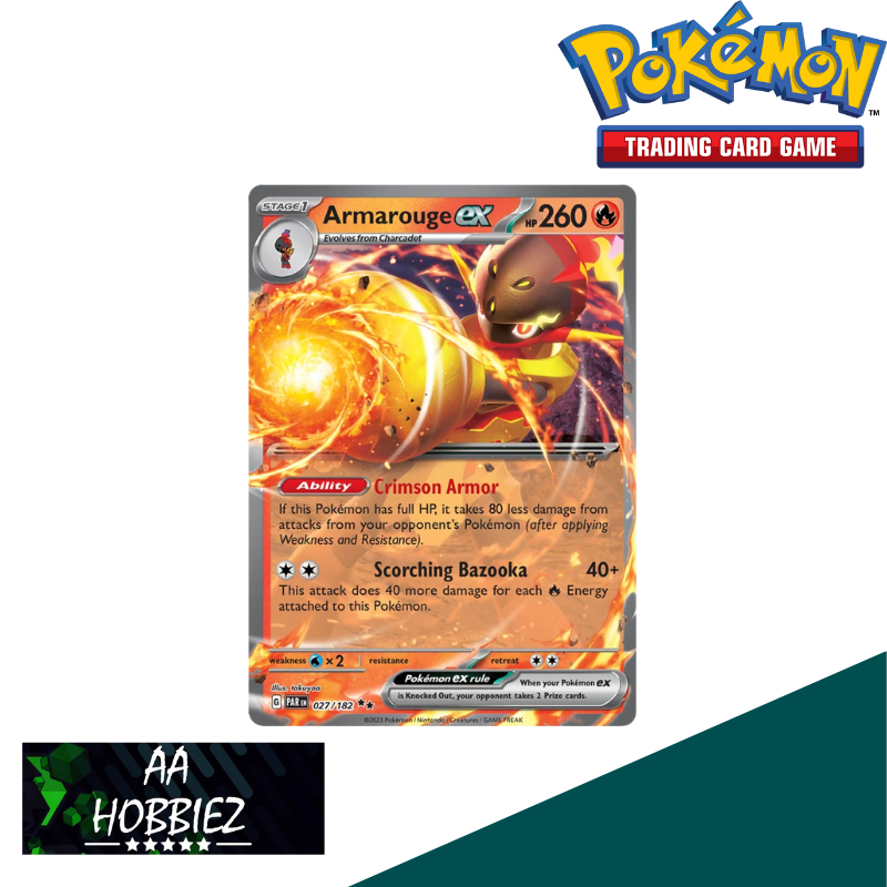Pokemon TCG Armarouge Ex 027/182 Paradox Rift | Shopee Malaysia